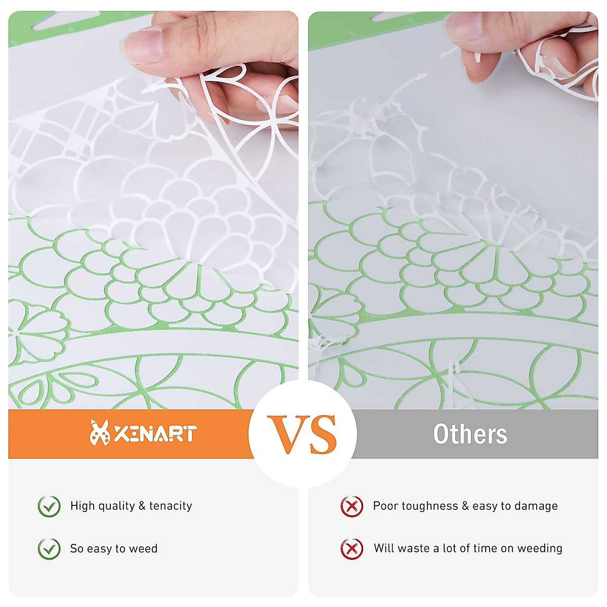 Xinart White Iron On Vinyl,12"x8ft White Htv for Christmas Pattern Shirts, White Heat Transfer Vinyl for Cricut Maker Joy Matte White Htv Vinyl Roll Everyday Easy to Weed ,X8001