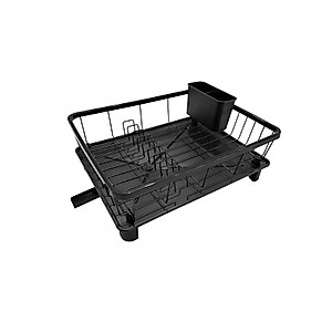 Remarkable Home Dish Drying Rack with Rotating Drain - Stainless Steel Kitchen Counter Dish Drying Rack, Large Capacity Dish Drainer, Kitchen Organizer for Dishes, Cups, Knives, Forks and Spoons