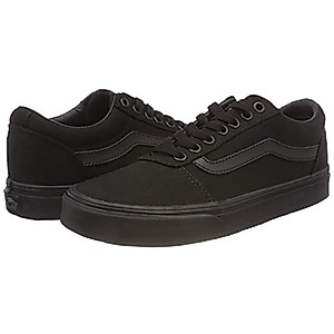 Vans Men's Ward Canvas Sneaker, Black/Black, 15