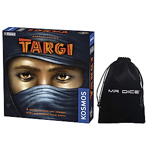 Targi Strategy Board Game Bundle with Mr Dice Drawstring Bag