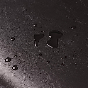 SUPER DEAL Faux Leather Dining Chair Set of 4 with Wood Legs Waterproof & Oilproof Stretch Kitchen Dining Room Restaurant Chairs, Espresso