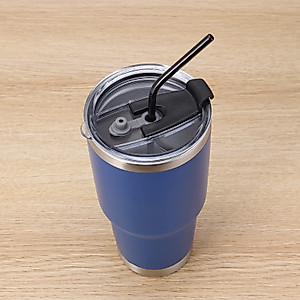 Docik 30 oz Tumbler Lids for Yeti 30oz Tumbler Yeti 14oz Mug and Yeti 26oz Cup, Spill Proof Splash Resistant Flip Lid, BPA-Free, 2 Pack (Black)