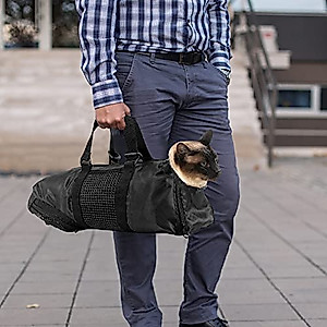 Pet Cat Grooming Bag Cat Carrier Bag Mesh Cat Grooming Bathing Restraint Bag Multifunctional Cat Bag Carrier for Nail Trimming Bathing Examining