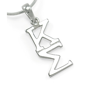 The Collegiate Standard Kappa Sigma Fraternity Classic Sterling Silver Lavaliere with 18in Chain