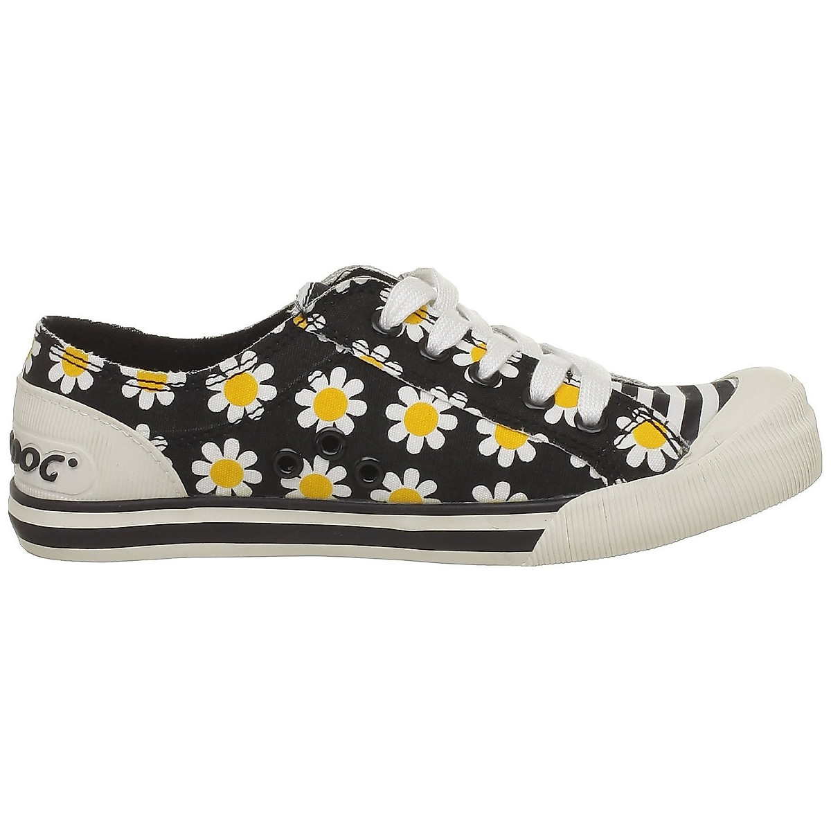 Rocket Dog womens Jazzin Sneaker, Daisy Black, 7 US