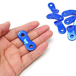 Honbay 12PCS Aluminum Alloy Tent Rope Tensioner Dual Holes Wind Rope Tent Buckle Guyline Cord Adjuster Camping Tightening Clasp Guyline Holder for Outdoor Activities