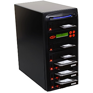 Systor 1:5 HDD/SSD Hard Drive Duplicator - 5.4GB/Min - Standalone Copier & Eraser/Sanitizer for Multiple SATA 3.5 Disk & 2.5 Solid State Drives - Copy Speeds of up to 90MB/Sec (SYS105HS-DP)