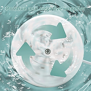Mini Portable Washing Machine, USB Powered Ultrasonic Turbine Mini Washing for Cleaning Sock, Underwear, Small Rags Chargeable Mini Turbo Washer for Travel, School, Outdoor Camping, Apartments