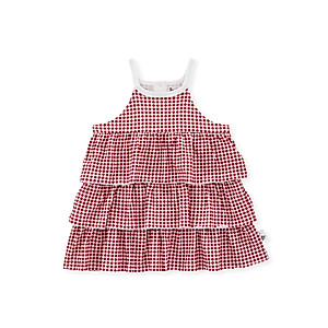 Burt's Bees Baby Baby Girls' Dress, Infant & Toddler, Short & Long-Sleeve, 100% Organic Cotton, Rose Gingham