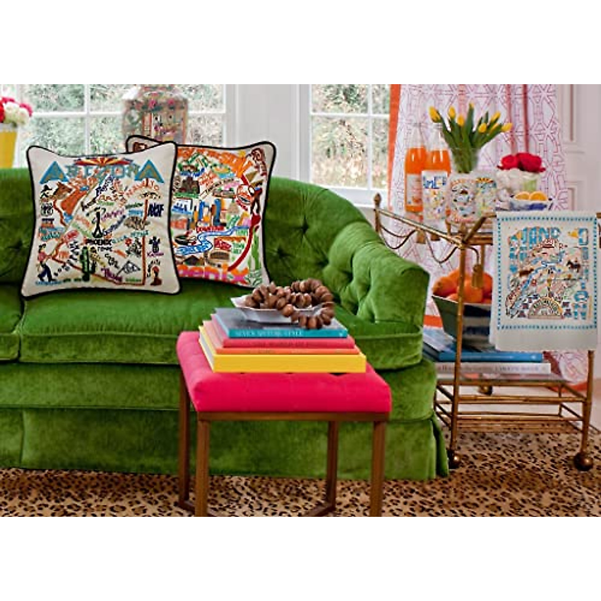 Catstudio Arizona Embroidered Decorative Throw Pillow