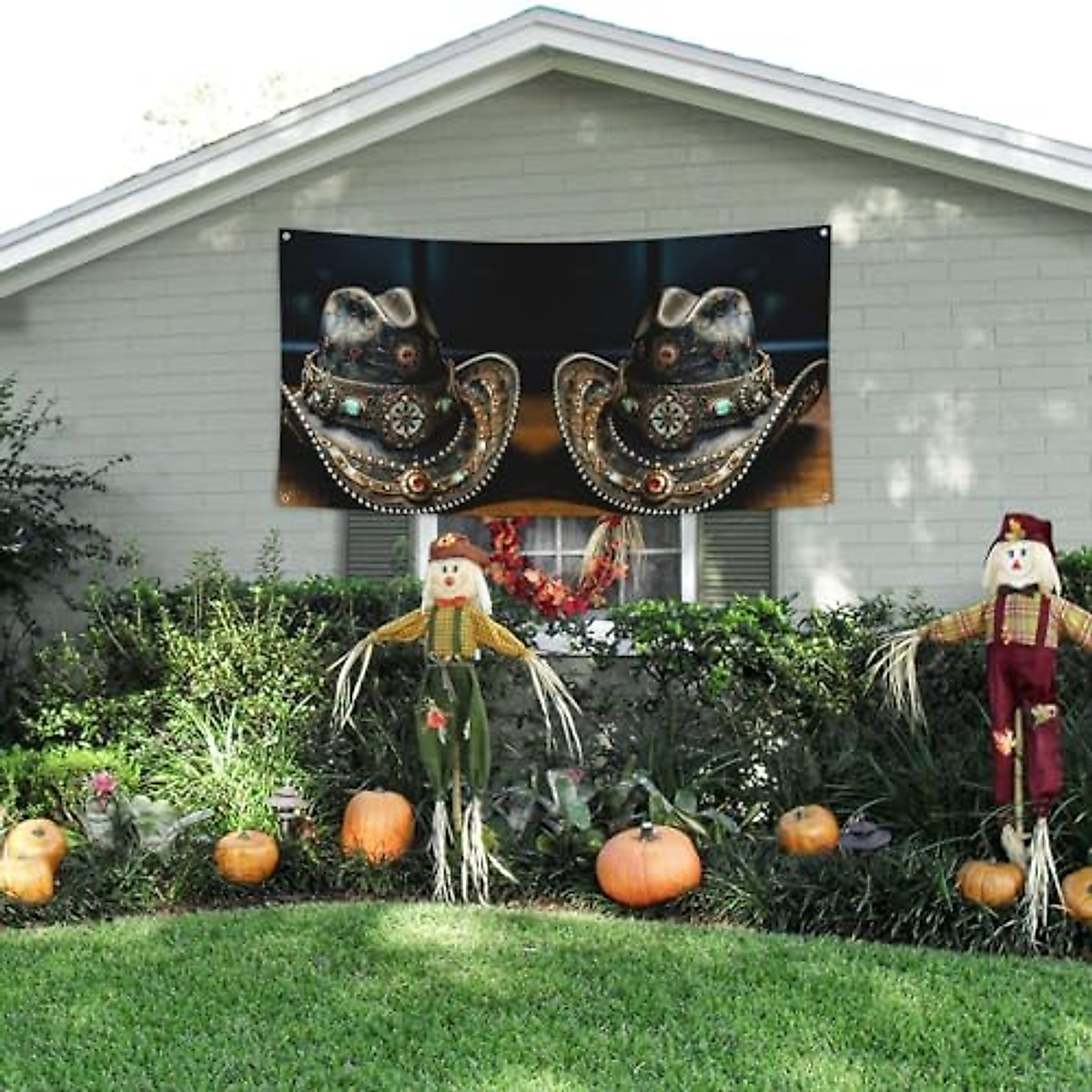 American West Rodeo Hat Personalized Party Banners-Vibrant Party Decorations For Birthday Parties And Events