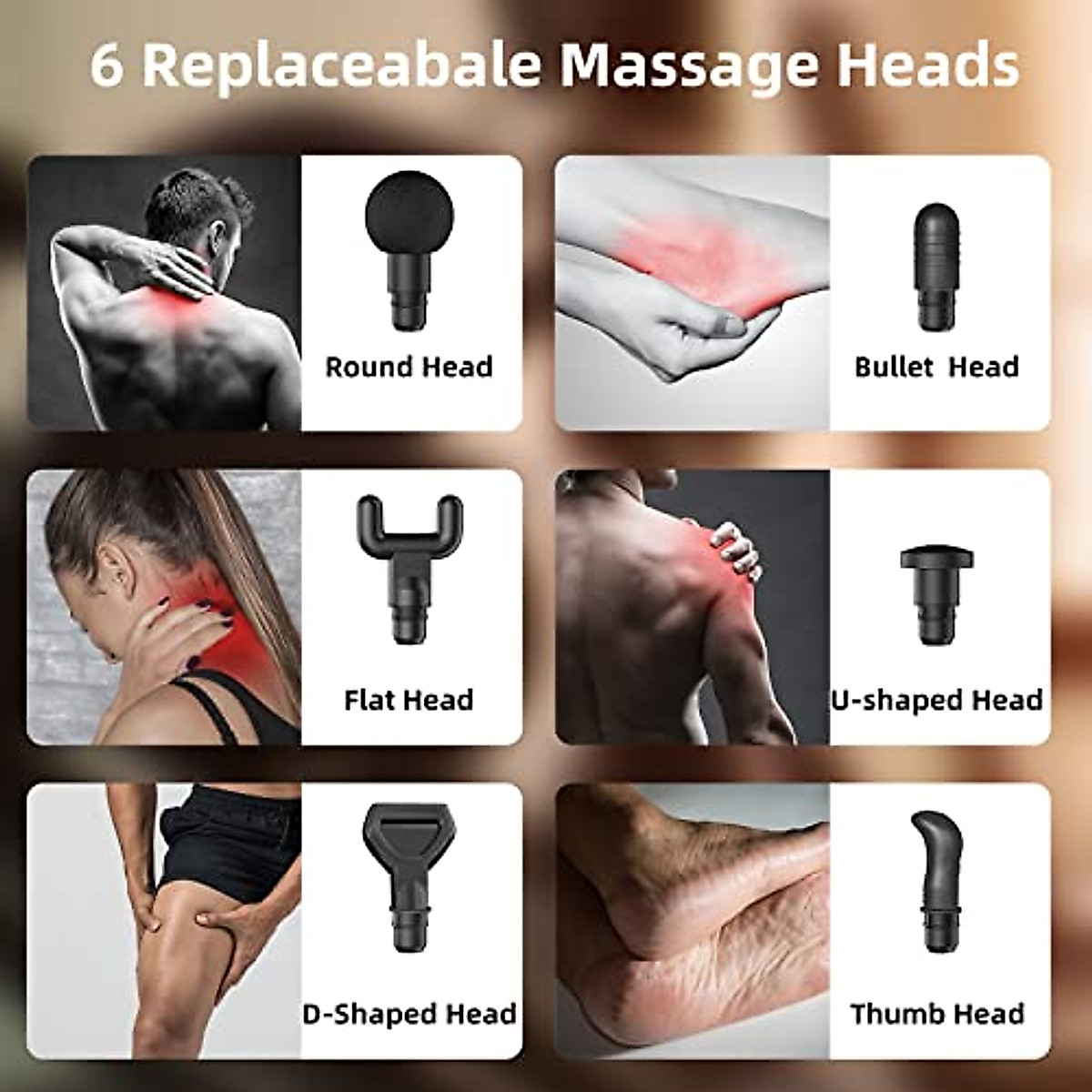 Massage Gun Upgrade Percussion Muscle Massage Gun, Sharper Image Massage Gun Handheld Deep Tissue Massager for Muscle Relax & Pain Relief with 30 Speeds, Christmas Gifts for Men
