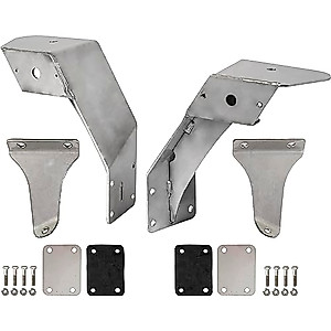 Buyers Products PLB17SS Plow Light Bracket Kit for Use with MACK Granite 2020+ Trucks, Durable Stainless Steel Construction, Mounts Easily to Truck Hood, MACK Granite Drump Truck Accessories