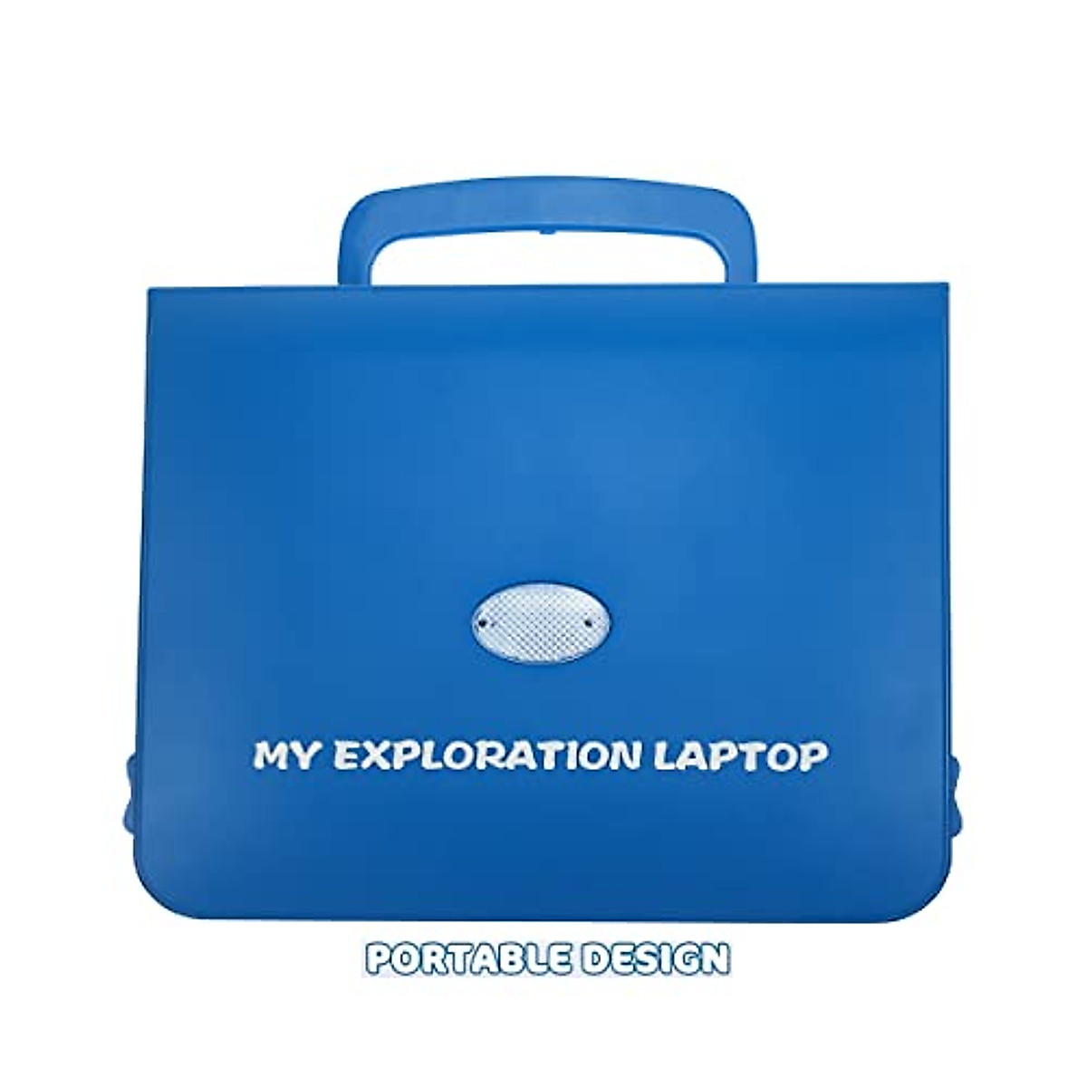 Tech Kidz My Exploration Toy Laptop Educational Learning Computer, 80 Challenging Learning Games and Activities, LCD Screen, Keyboard and Mouse Included (Blue), Ages 5+