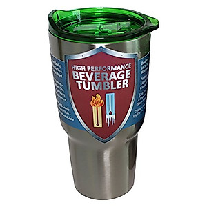 NorChill Soft Coolers 20 oz Splash Resistant Stainless Steel Tumbler Lid, Green (ACC-NC-9150)