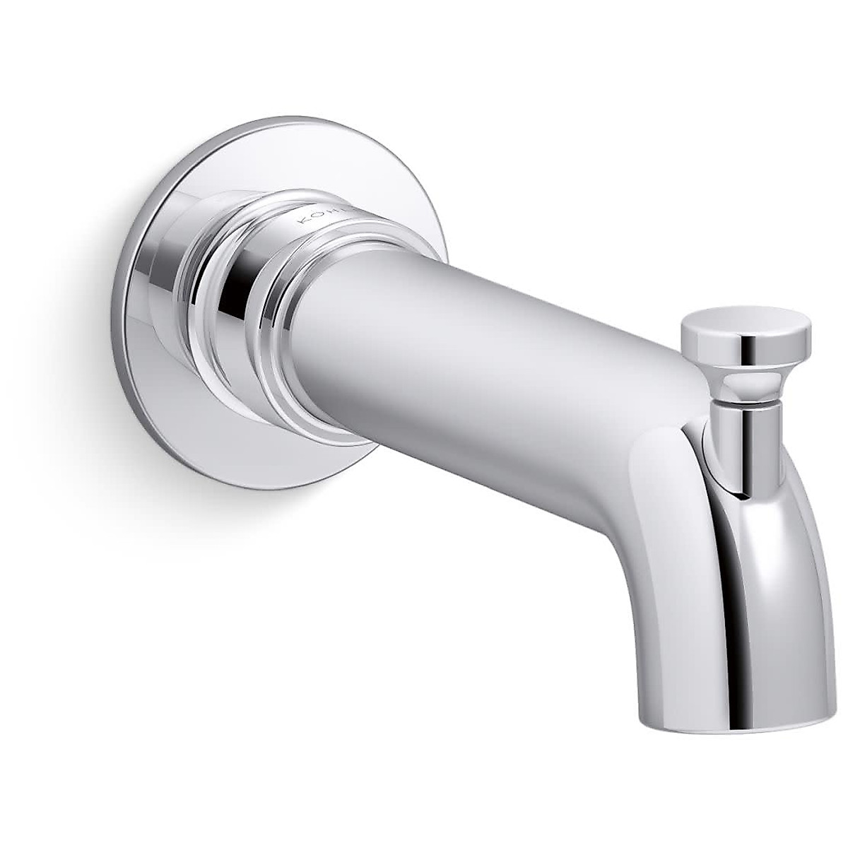 Kohler K35923-CP Castia by Studio McGee 6-5/8" Integrated Diverter Tub Spout Polished Chrome