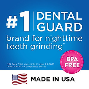 Fresh Guard Soak Specially Formulated CLEANER for Retainers Mouthguards& Removable Braces-24 Count & DenTek Professional Fit Maximum Protection Dental Guard-1