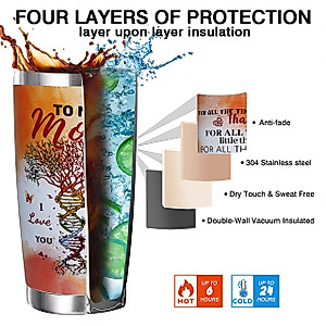 Vinpress Gifts for Mom From Daughter and Son - Birthday Gifts for Mom - Mothers Day Gifts for Mom -Stainless Steel Travel Coffee Cup 20oz