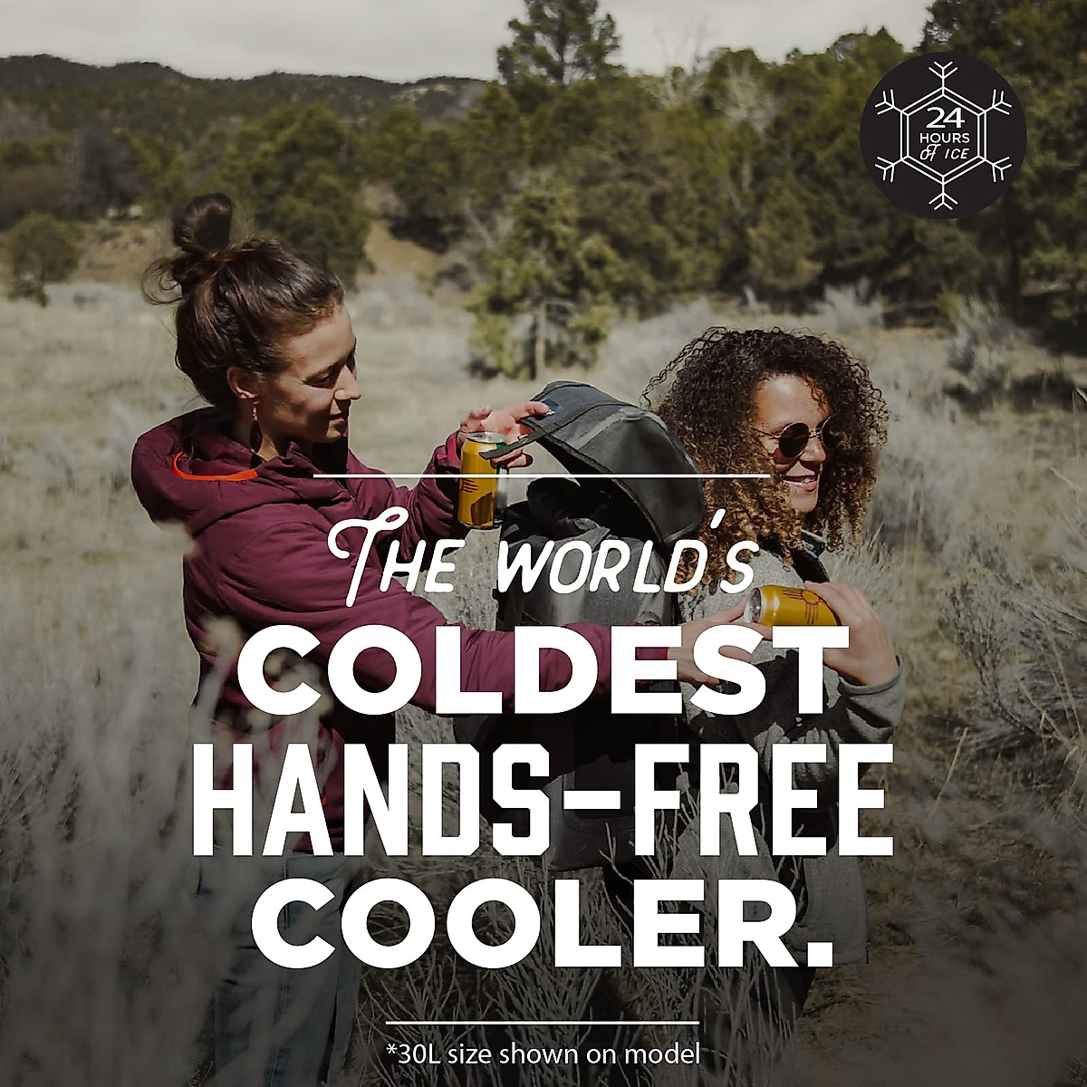 ICEMULE Urbano Backpack Cooler – Padded Straps, 100% Waterproof, 24+ Hours Cooling, Soft Sided Cooler for Hiking, Camping & Picnics, 30 Liter, Fits 20 Cans + Ice, Snow Grey