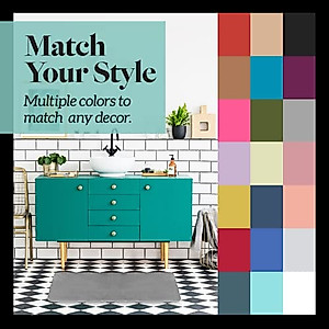 Genteele Bath Mats for Bathroom Non Slip - Grey 17" x 24" Memory Foam Bathroom Rugs - Quick Dry Bath Mat