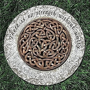 Roman Giftware Inc, Garden Collection, 12" D Celtic Round Stepping,Religious, Inspirational, Durable (12x1x12)