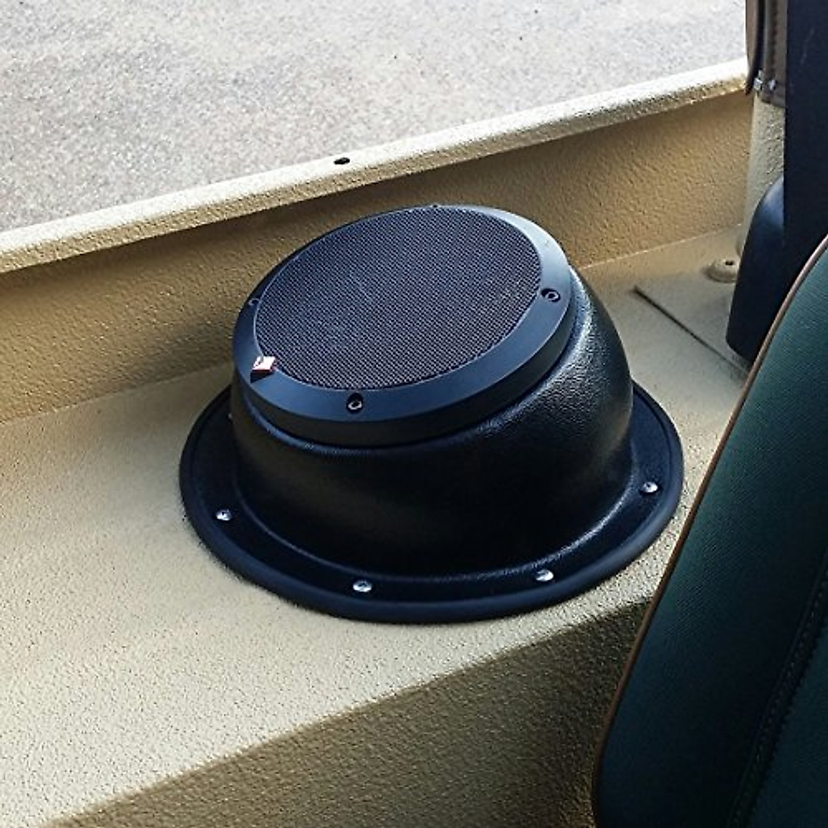 Single Universal Angled Speaker Enclosures Boxes Pods for Install of 6.5 Inch Speakers or Smaller 6 1/2" Speaker Enclosure