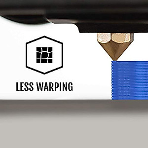 HATCHBOX ABS 3D Printer Filament, Dimensional Accuracy +/- 0.03 mm, 1 kg Spool, 1.75 mm, Transparent Blue