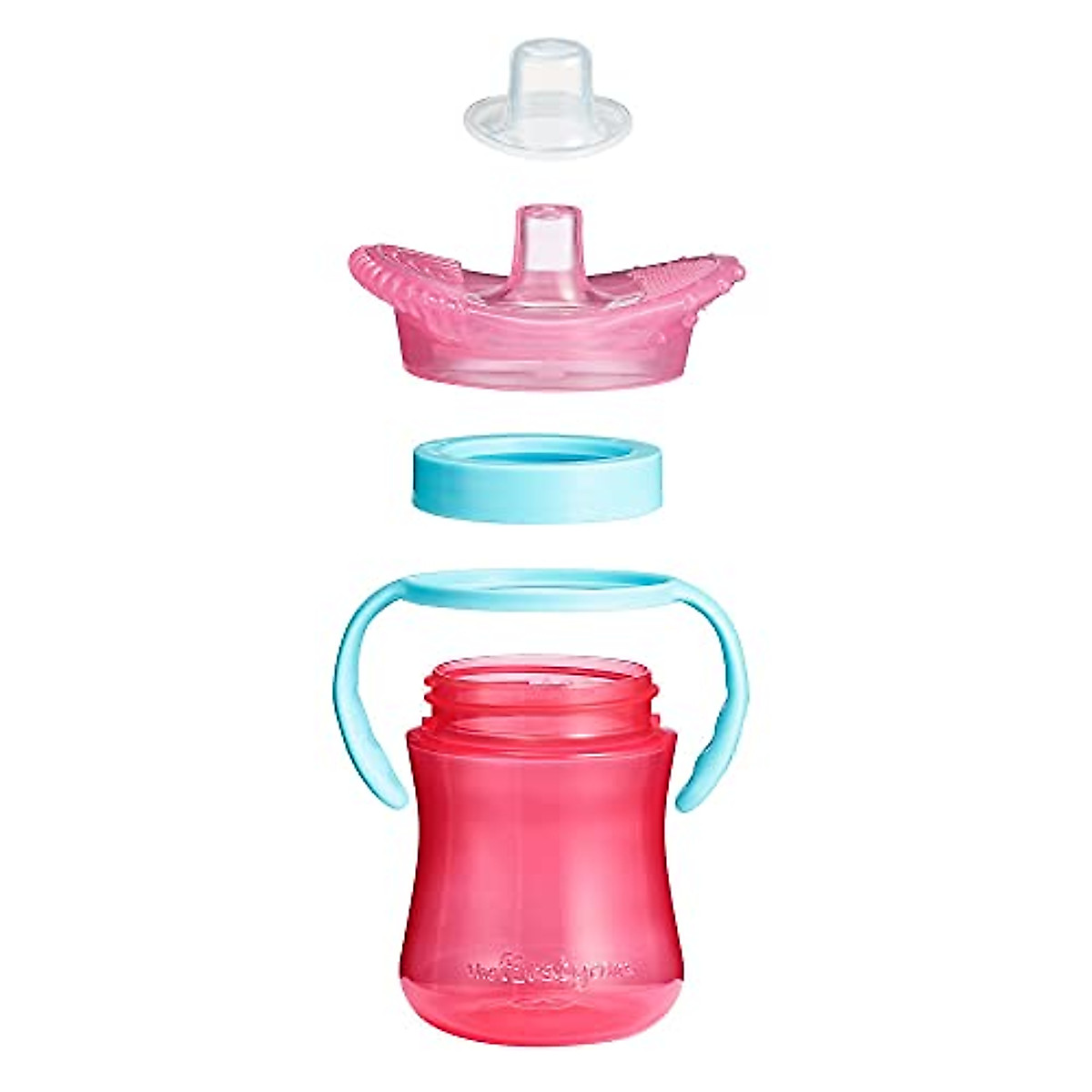 The First Years SenseAbles Teethe-Around Silicone Sensory Trainer Cup, 7 oz - Pink