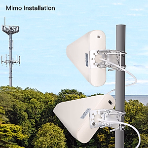 XRDS-RF 12 dBi Wideband Directional Antenna 4G/5G/LTE/Wi-Fi Universal Fixed Mount Outdoor High Gain Lte Antenna (698-5800 MHz)