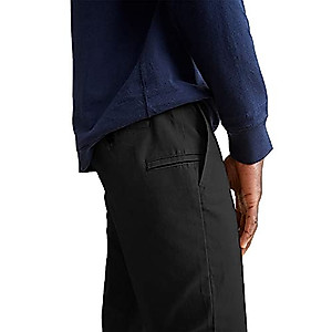 Dockers Men's Straight Fit Perfect Chino Pant, Mineral Black (Waterless), 36W x 32L