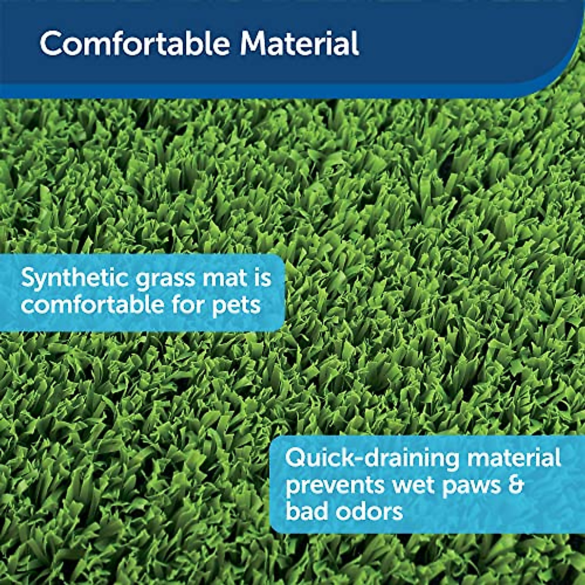 PetSafe Replacement Grass for Large Pet Loo Portable Indoor Dog Potty Training System - Artificial Grass for Dogs, Speedy Drainage, Easy to Clean - Great Alternative to Puppy Pads or Dog Pee Pads,Green
