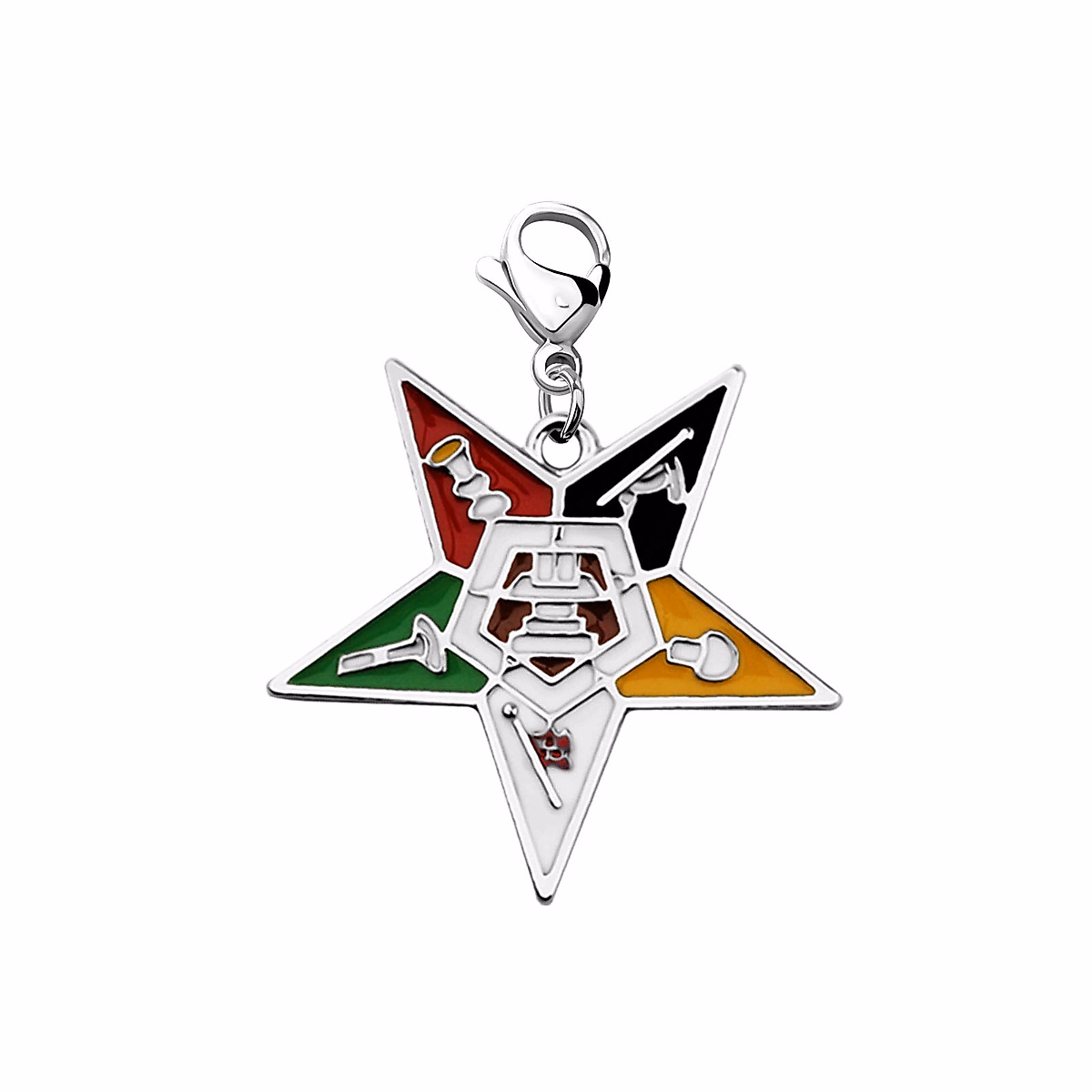 LQRI OES Gift The Eastern Star Gift OES Zipper Pull OES Sorority Jewelry Sorority Gift for Women Men (OES Star)