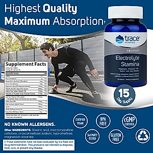 Trace Minerals | Electrolyte Stamina Tablets | Magnesium & Potassium to Promote Energy, Hydration & Muscle Endurance | Vegan, Gluten Free, Sugar Free | 90 count (15-Day supply)