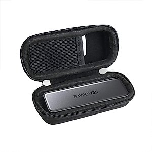 Hermitshell Hard EVA Travel Case for RAVPower Mini External SSD Hard Drive Portable SSD USB-C Solid State Flash Drive (Black)
