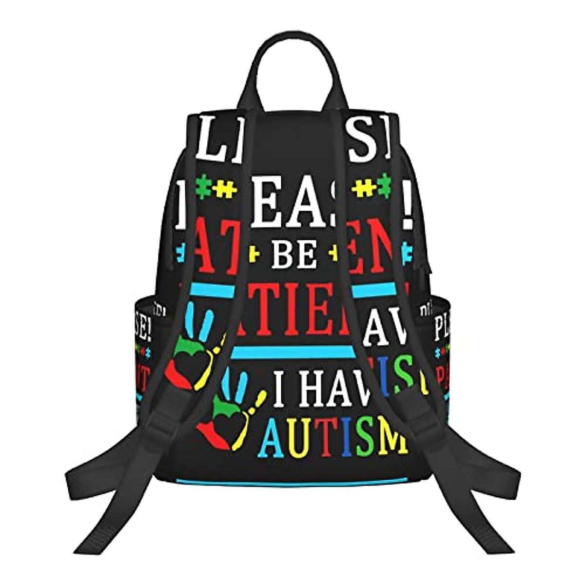 Please Be Patient I Have Autism Teenager Backpacks For Girls Boys Elementary School Bags For (Please Be Patient I Have Autism, One Size)