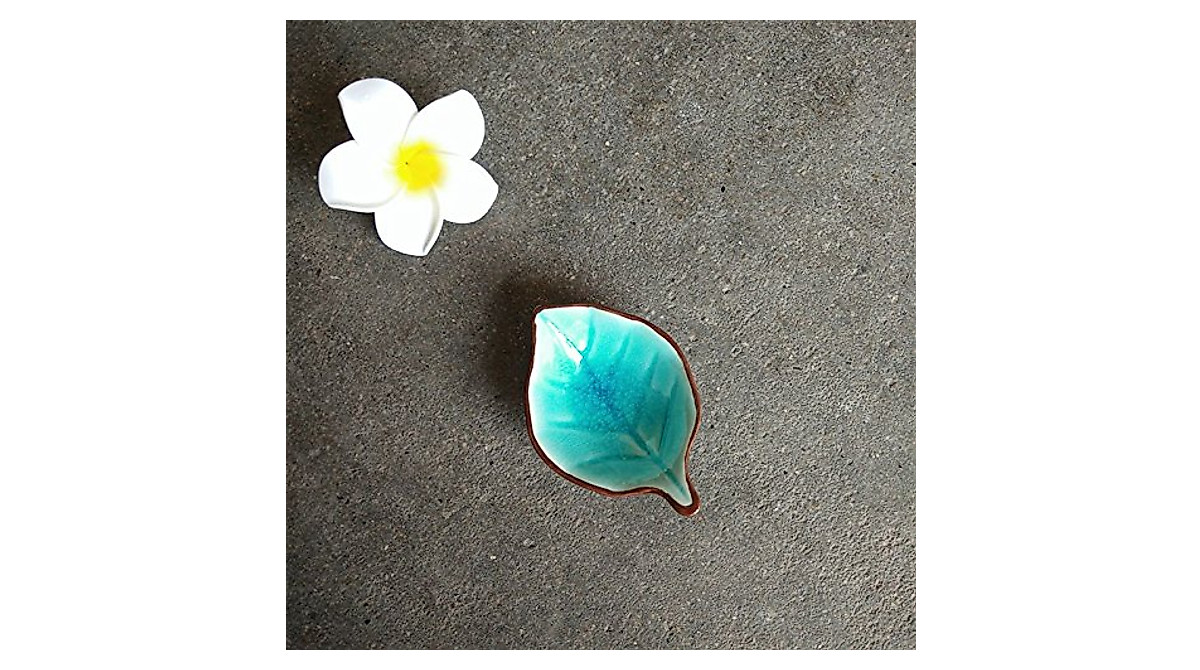 Colias Wing Colorful Leaf Design Sauce Dishes Set of 6