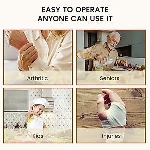 miadore Electric Can Opener, Automatic Can Opener with Removable Tilted Blade and Built-In Magnet,Smooth Edge, Hands-Free, Rechargeable Battery Powered