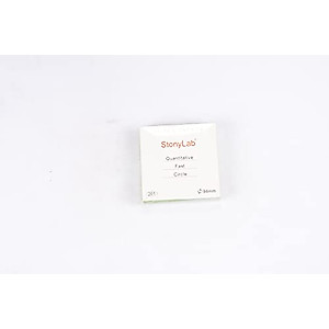 StonyLab Quantitative Filter Paper Circles, 94mm Diameter Cellulose Filter Paper with 20 Micron Particle Retention Medium Filtration Speed, Pack of 100