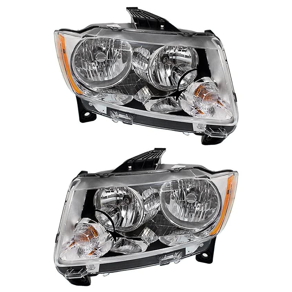 RAREELECTRICAL New Halogen Headlight Compatible With Jeep Grand Cherokee Laredo Sport 2011-2013 By Part Number 55079378Af 55079379Af Ch2503224 Ch2502224