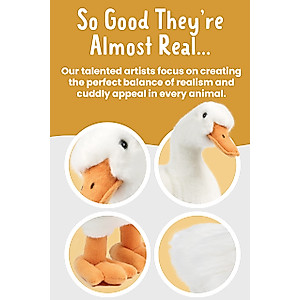 Living Nature Duck Stuffed Animal | Fluffy Duck Toy | Soft Toy Gift for Kids | 14 Inches