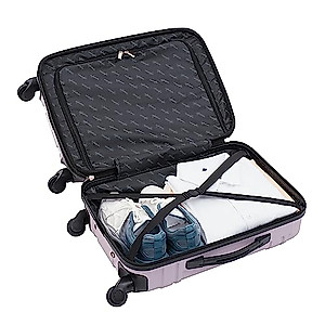 Wrangler Astral Hardside Luggage, Lilac, 20-Inch Carry-On