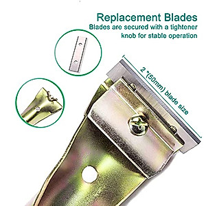 TJATSE Premium Paint Scraper Heavy Duty 2" Carbide Blade General-purpose Scraper for Removing Paint, Varnish, Wood, Glue