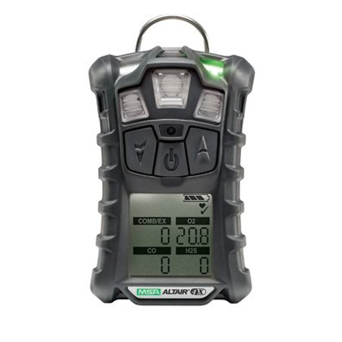 MSA Combustible Gases, Oxygen and Carbon Monoxide ALTAIR(R) 4X Gas Monitor with Rechargeable Battery and Motion Alert