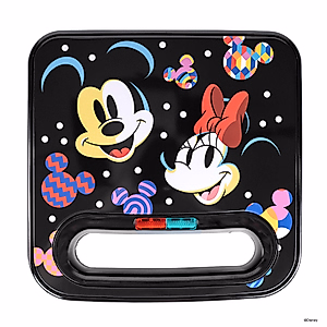 Uncanny Brands Disney Mickey and Minnie Mouse Sandwich Maker - Small Kitchen Appliance