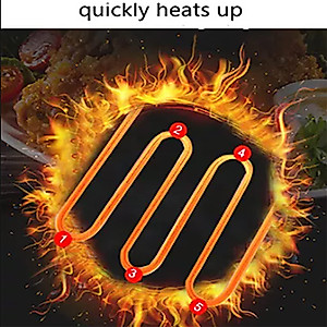 Electric Countertop Deep Fryer, 12 Liter 5000W Commercial Deep Fryer Dual Tank with Basket & Lid, Professional Tabletop Frying Machine, Adjustable Temp Time, for French Fries Turkey Chicken