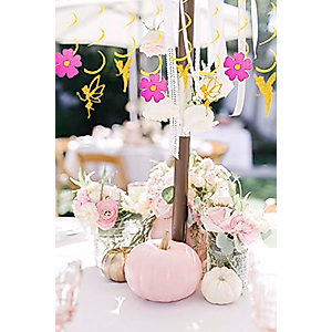 JeVenis 12 PCS Fairy Party Hanging Swirl Fairy Party Decoration Fairy Party Favors Fairy Garden Decoration