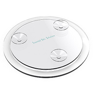 Essential Skin Solutions 15X Magnifying Mirror – Use for Makeup Application - Tweezing – and Blackhead/Blemish Removal – 6 Inch Round Mirror with Three Suction Cups for Easy Mounting