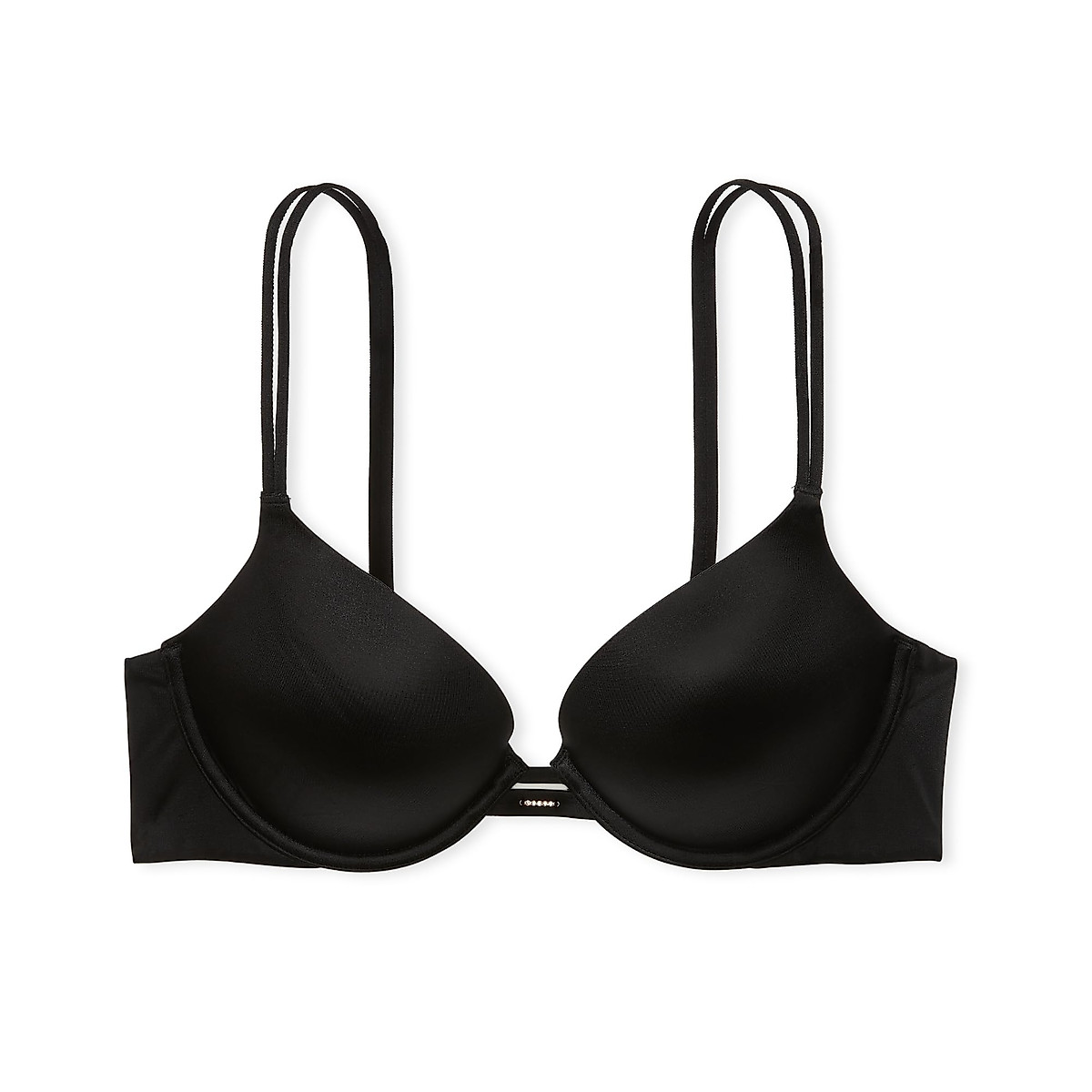 Victoria's Secret Push Up Bra, Adds One Cup Size, Padded, Plunge Neckline, Bras for Women, Very Sexy Collection, Black (36C)