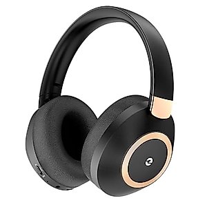 Active Noise Cancelling Headphones, 100H Playtime Headphones Wireless Bluetooth, Bluetooth Headphones with Microphone, Over- Ear Wireless Headphones with Deep Bass,Fast Charging for Travel,Office,Home