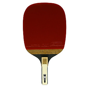 JISAM TRADE Champion XIOM M8.0P Ping Pong Racket Table Tennis Penholder Type for Professional + Key Ring